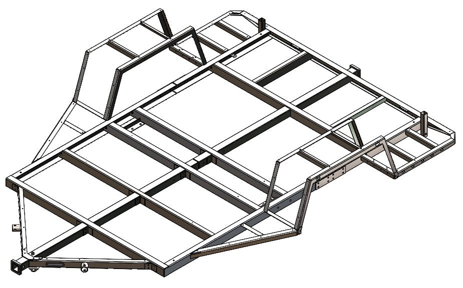 Off-road Overland Trailer Frame Bare Steel-Bolt Together – BREAKPOINT ...